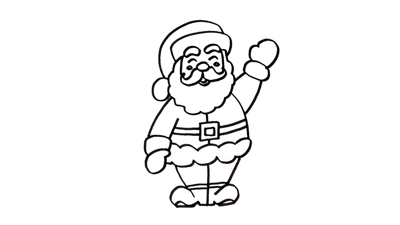 Kako nacrtati deda mraza - YouTube