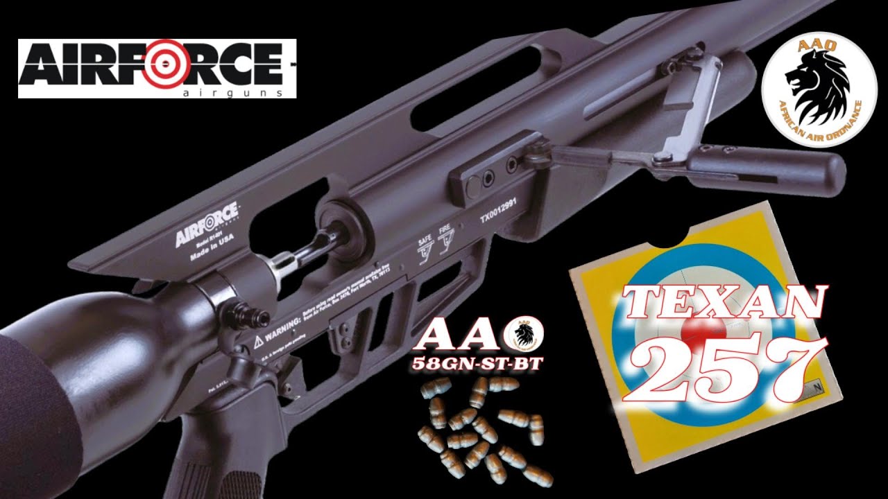 Shooting the Airforce Texan 257 cal using AAO 58gn -ST-BT hand cast ...