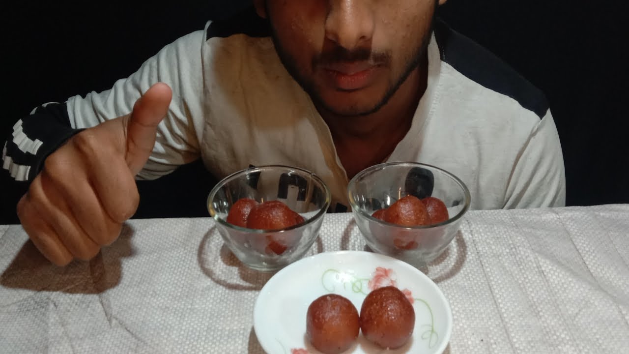 GULAB JAMUN EATING CHALLENGE. - YouTube