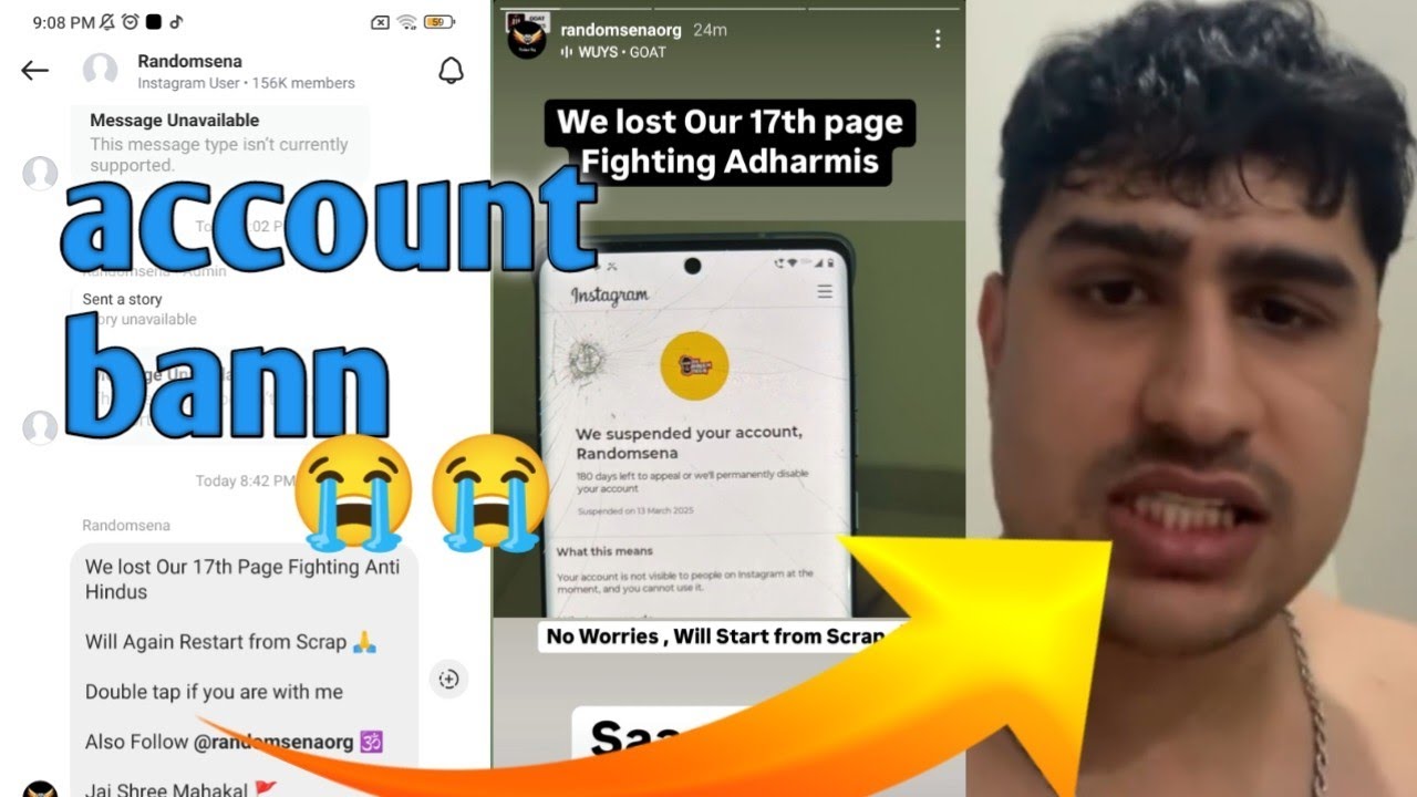 Random sena Instagram account bann...! 🤯 - YouTube