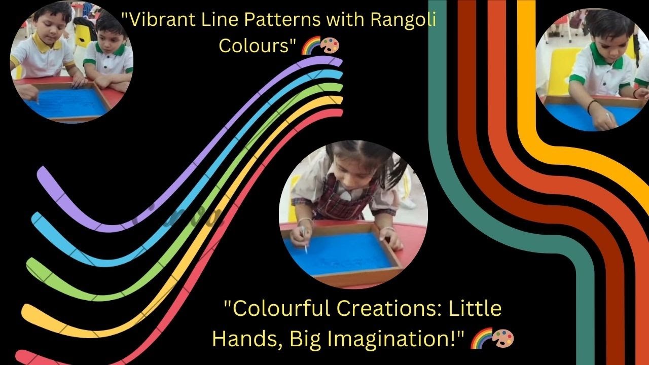 "Creative Line Patterns with Rangoli Colours | Nursery Class Art ...