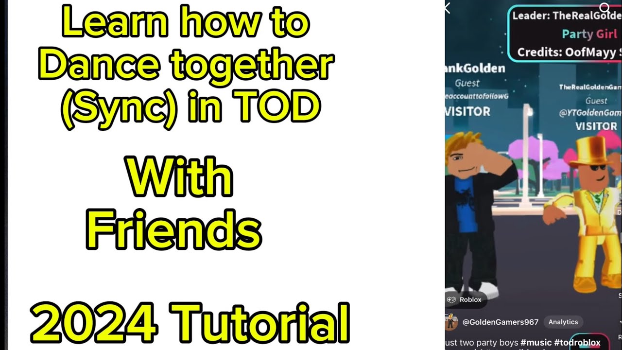 How to Dance in Sync (together) in TOD Tutorial 2024 - YouTube