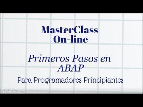 MASTERCLASS - Primeros Pasos en ABAP - YouTube