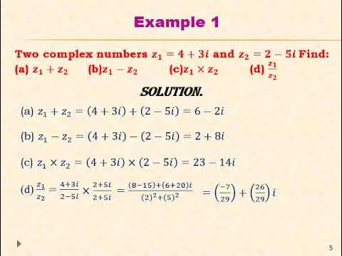 Complex numbers and complex plane Topic#1 part1 - YouTube