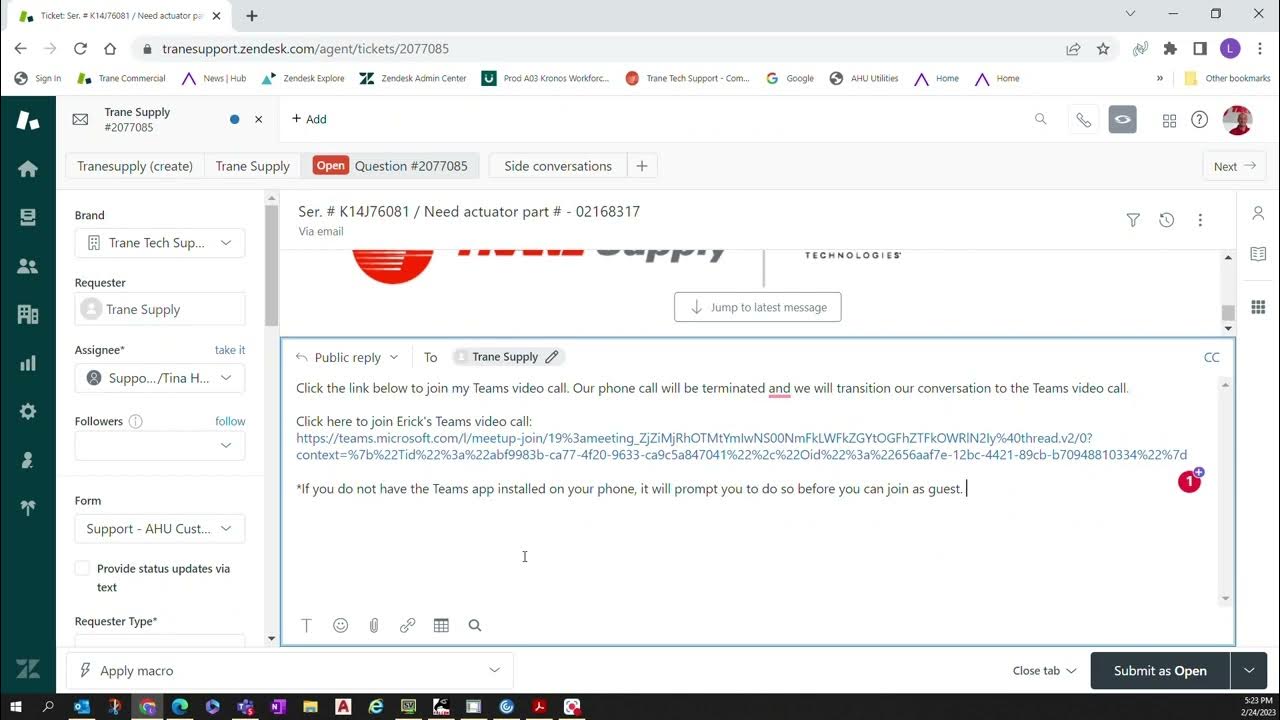 Teams Direct Link Macro - YouTube