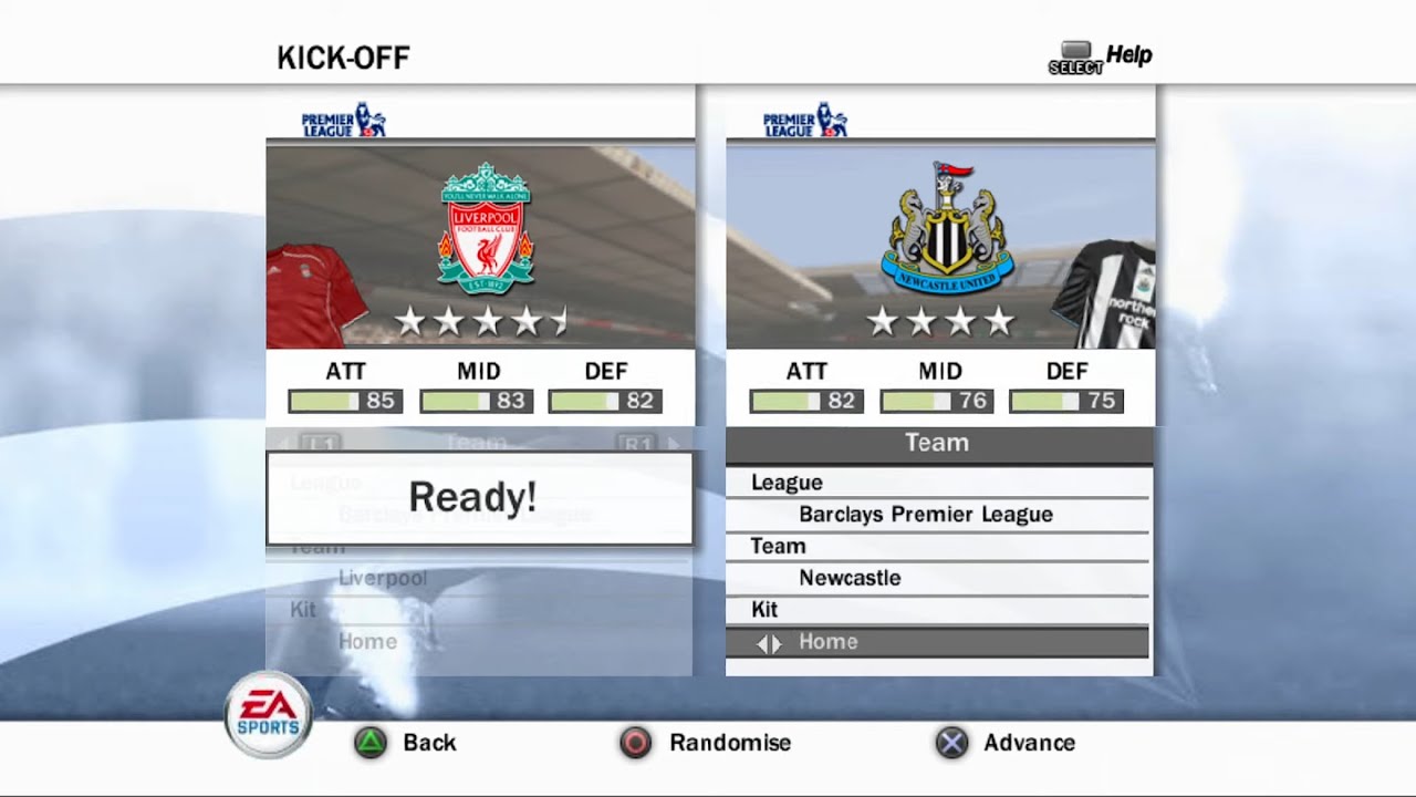 FIFA 08 (PS2) Gameplay - Liverpool vs Newcastle - YouTube
