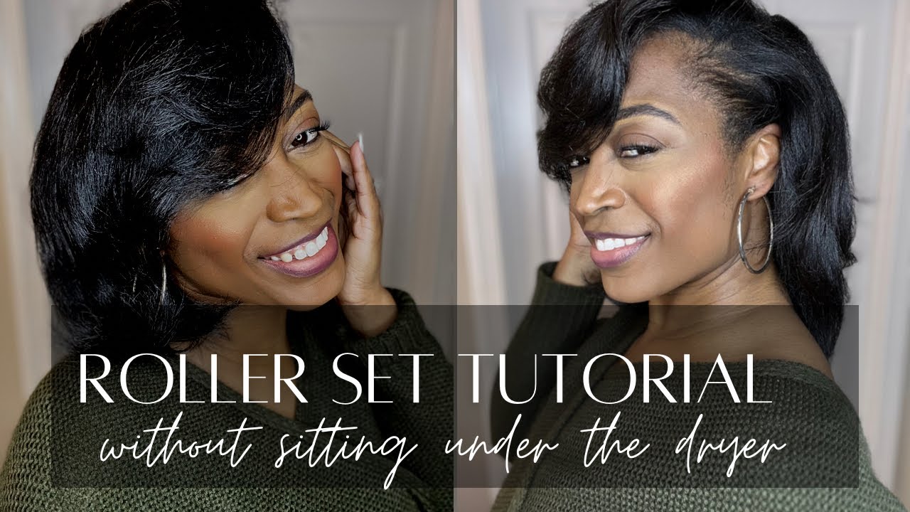 How To Do A Roller Set WITHOUT Sitting Under The Dryer | Heat Free ...