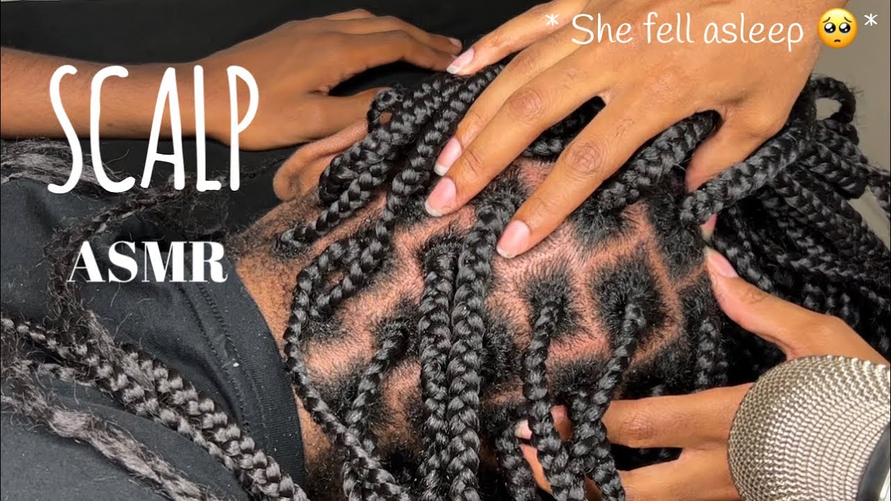 Asmr Scalp Scratching Braids Rose 🌹fell Into A Deep Sleep Youtube