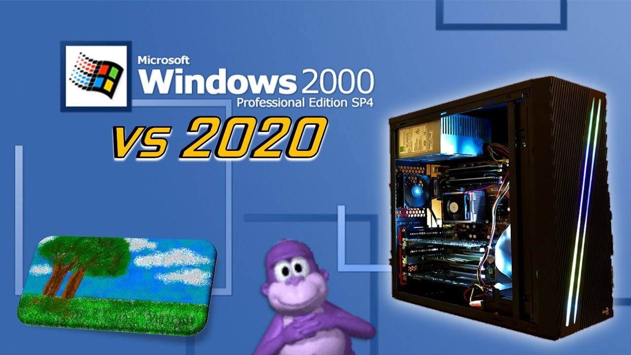 Windows 2000 Computer vs The Modern World - YouTube