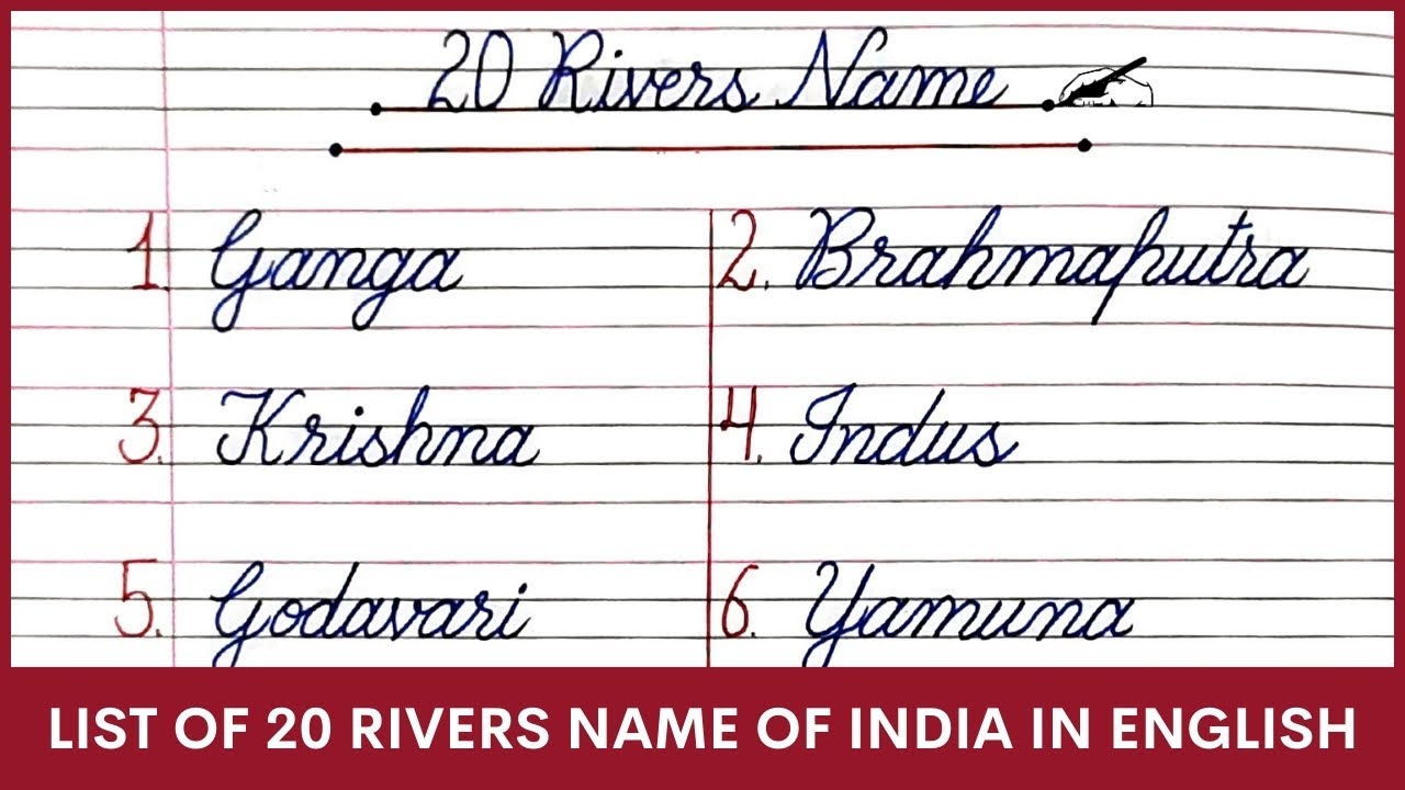 List of 20 River Names | 20 River Names In English | River names in ...