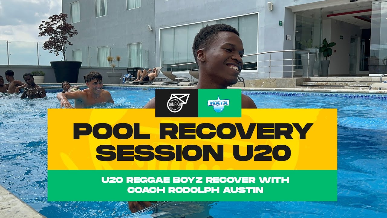 U-20 Reggae Boyz Pool session - YouTube