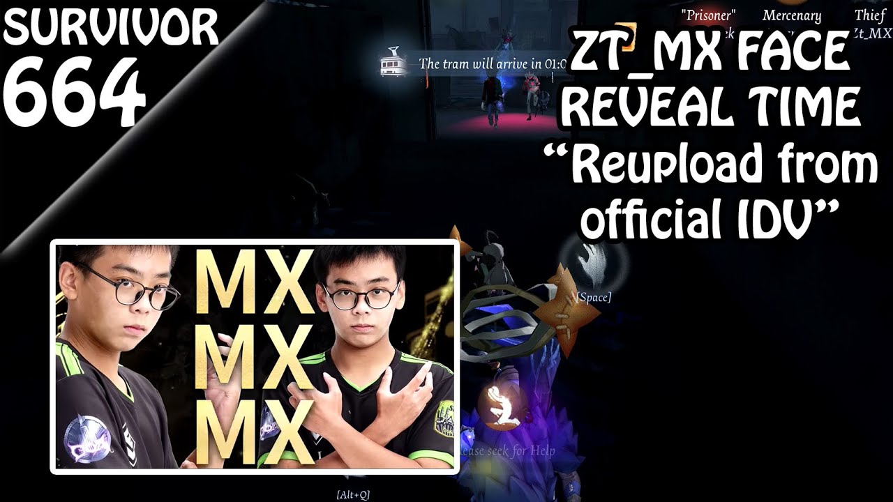 ZT MX Face Reveal Time !! - Survivor Rank #664 (Identity v) - YouTube