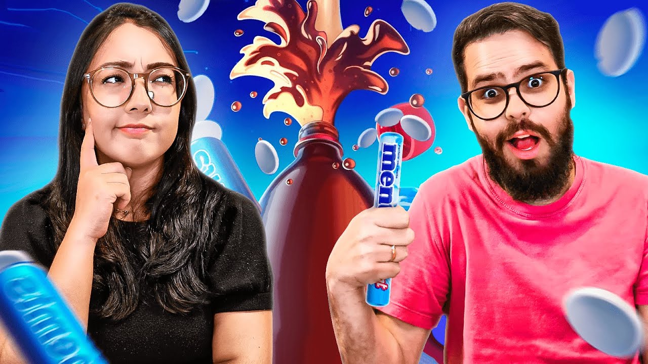 BATEMOS O RECORDE DO MENTOS NA COCA-COLA! Drop and Explode 💣🧨 - YouTube