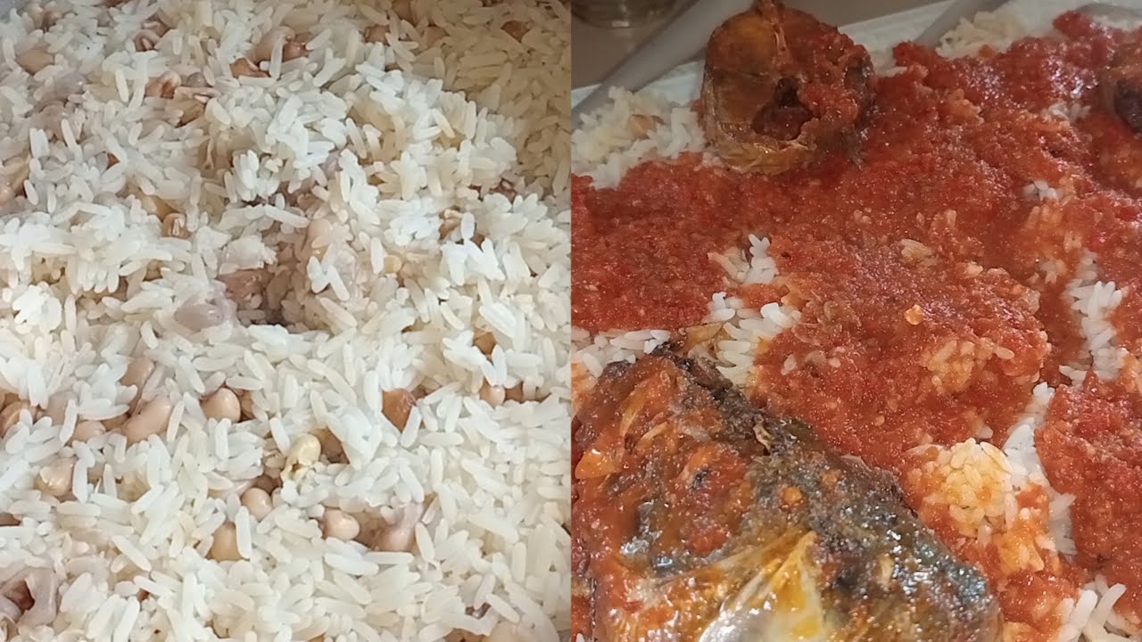 How to cook rice and beans|| Nigeria food, very delicious - YouTube