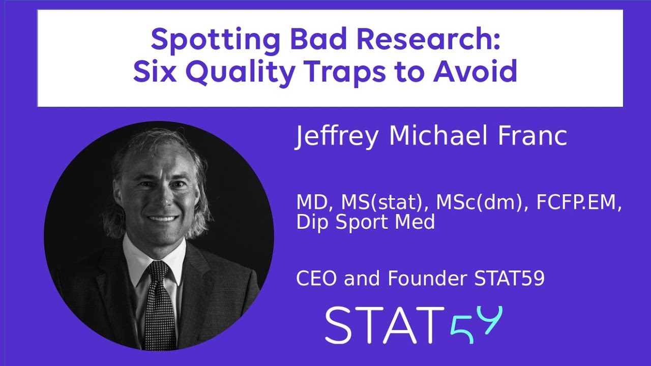 Spotting Bad Research: Six Statistics Quality Traps to Avoid - YouTube