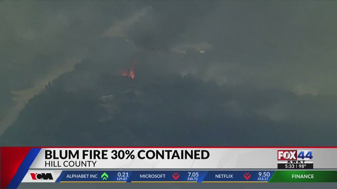 UPDATE: Several homes destroyed in Blum Fire in Hill County - YouTube