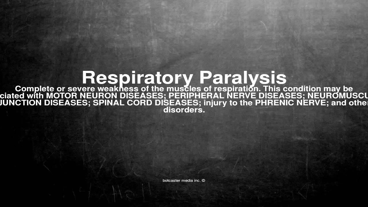 Medical Vocabulary What Does Respiratory Paralysis Mean YouTube medical-vocabulary-what-does-respiratory-paralysis-mean-youtube