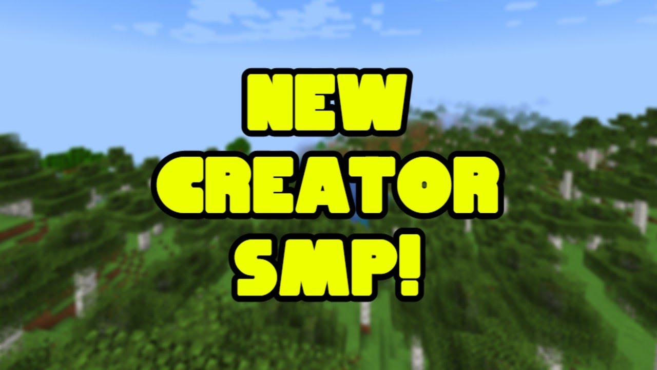I am making a NEW MINECRAFT CREATOR SMP! - YouTube