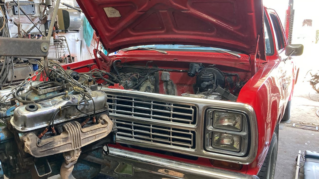 Little Red Express Truck: New Project Unveiled! #mopar #engine # ...