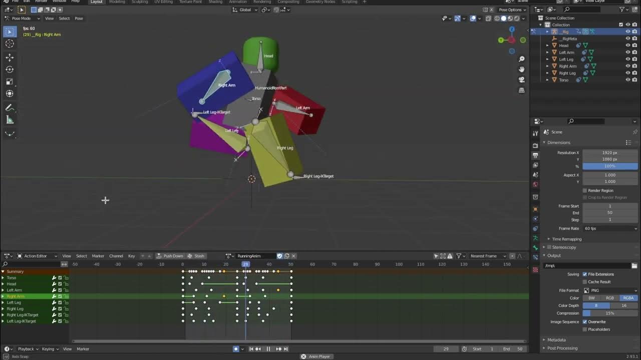 My FIRST Blender Running Animation | BLENDER - YouTube