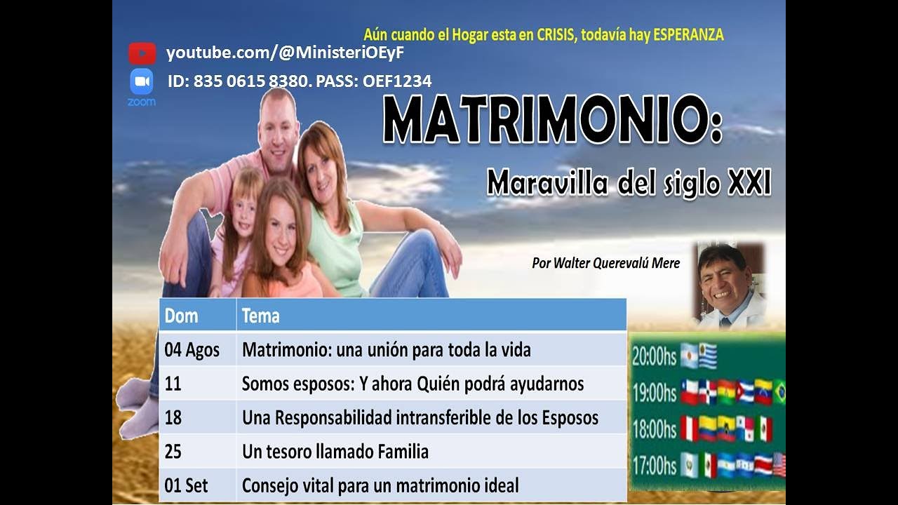 MATRIMONIO: Consejo vital para un matrimonio ideal - YouTube