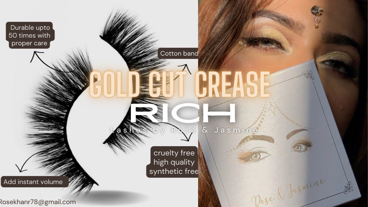 GOLD CUT CREASE || MAKEUP BY ROSE KHAN - YouTube