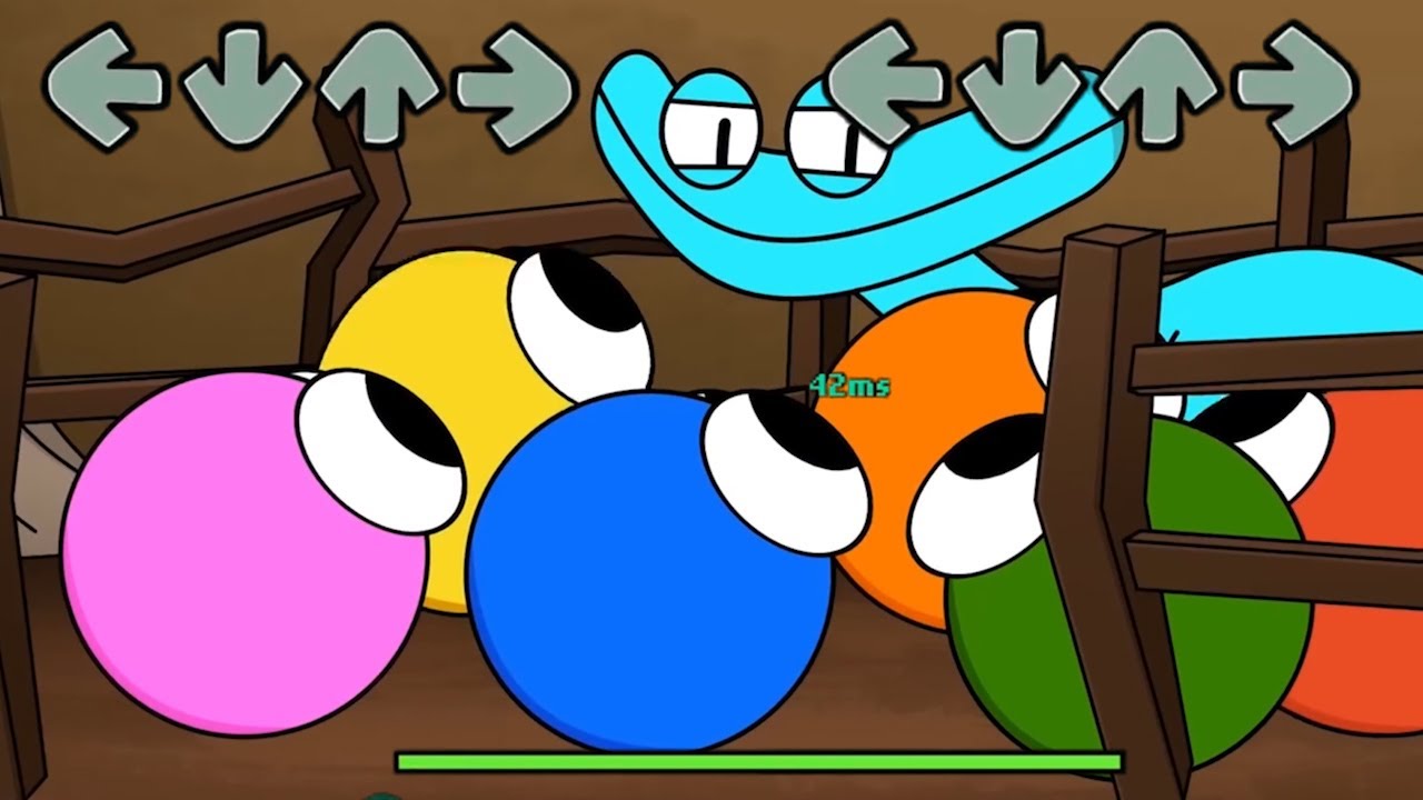 FNF RAINBOW FRIENDs: CYAN is NOT a MONSTER?! in Friday Night Funkin' be ...