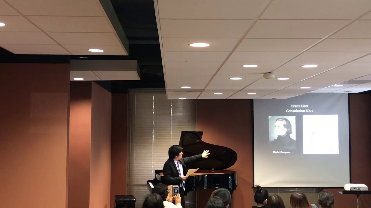 Liszt consolation no.2 Prof.Hansol Kang - YouTube
