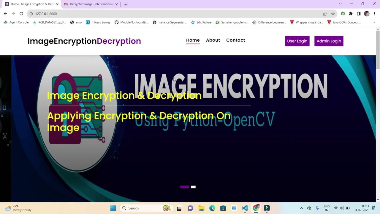 Image Encryption & Decryption Project using Python Django Project - YouTube
