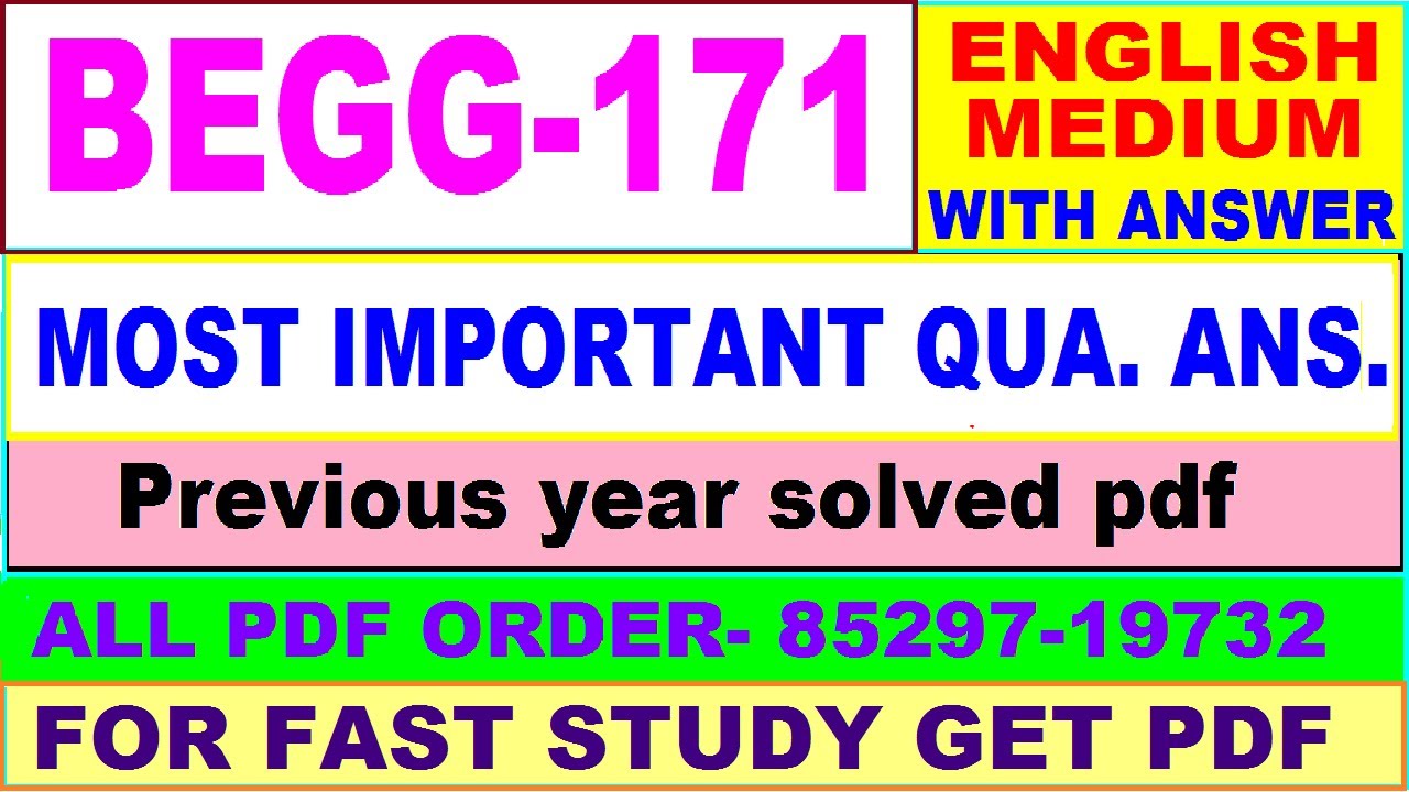 begg 171 important questions with ans / begg 171 previous year question ...