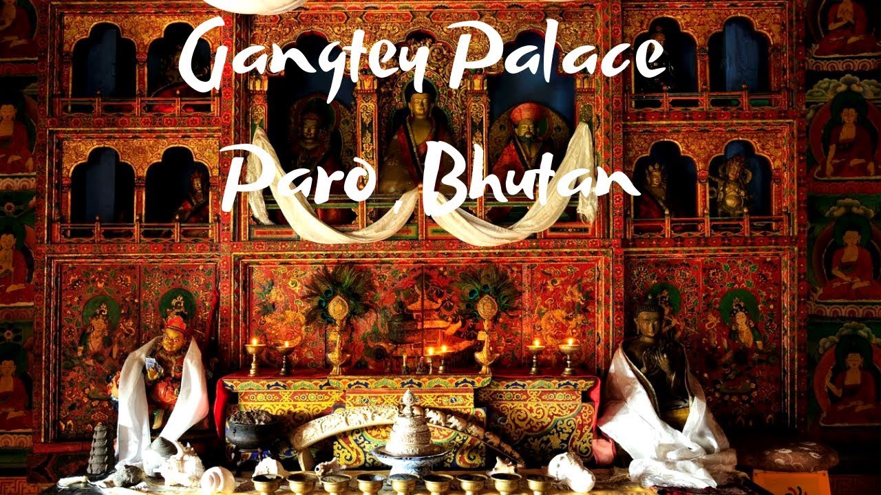 Gorgeously decorated Bhutanese Alter (Choesham) at Gangtey Palace Paro ...