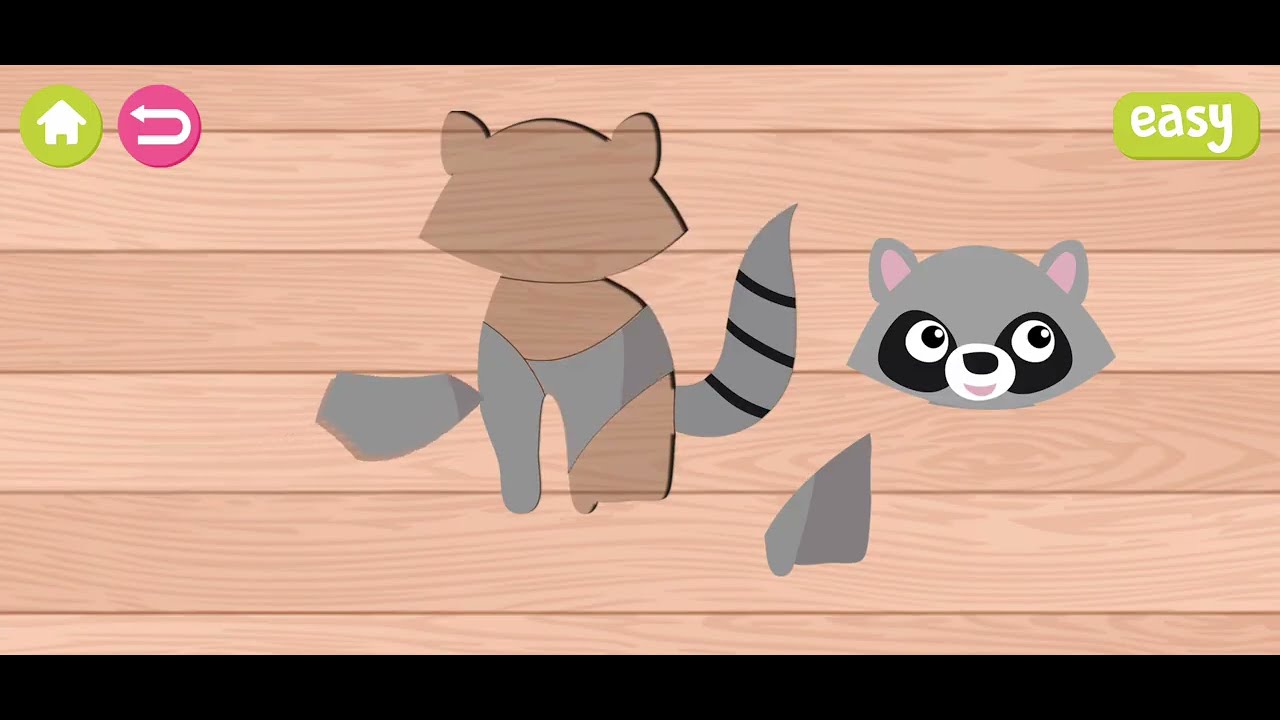 🦊🐼 11 Forest Animal Shape Matching Puzzles for Toddlers - Forest ...