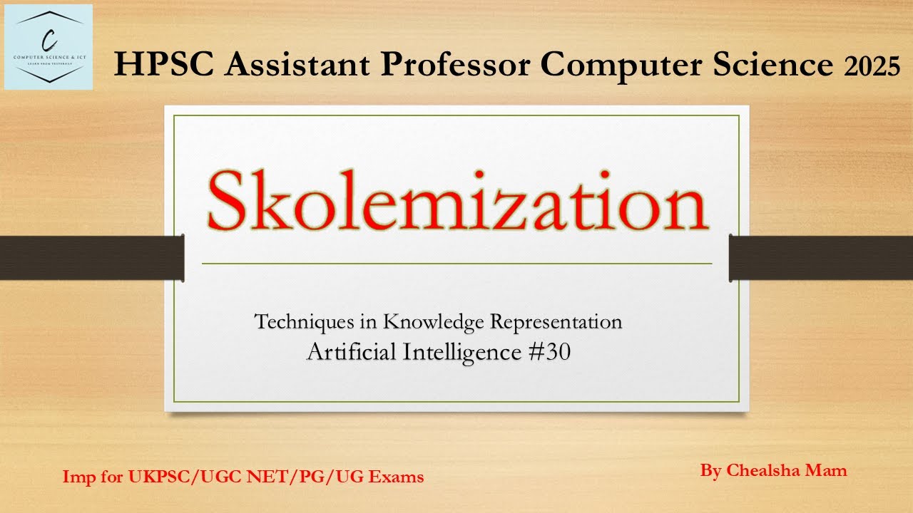 What is Skolemization in Artificial Intelligence with Example || Skolem ...