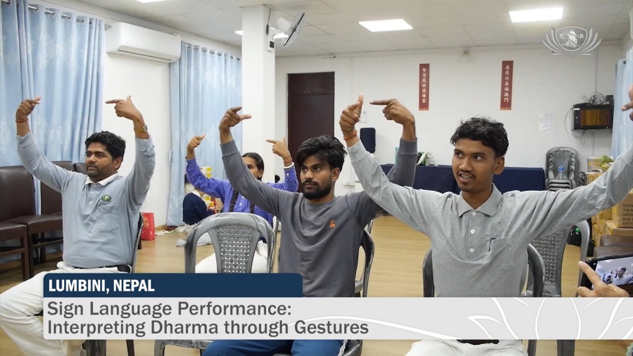 Sign Language Performance: Interpreting Dharma through Gestures - YouTube