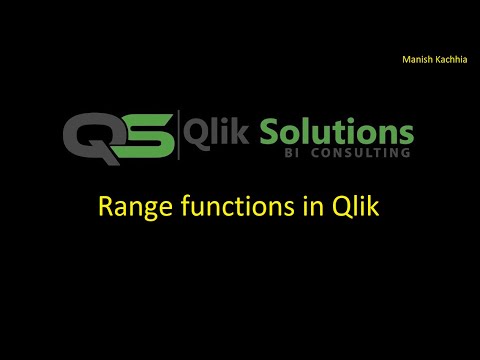 Qlik - 055: Range functions in Qlik : RangeSum, RangeMin, RangeMax ...