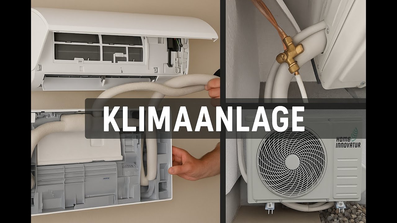 Klima installieren Split Klimagerät einbauen Klimaanlage Montage selbst ...