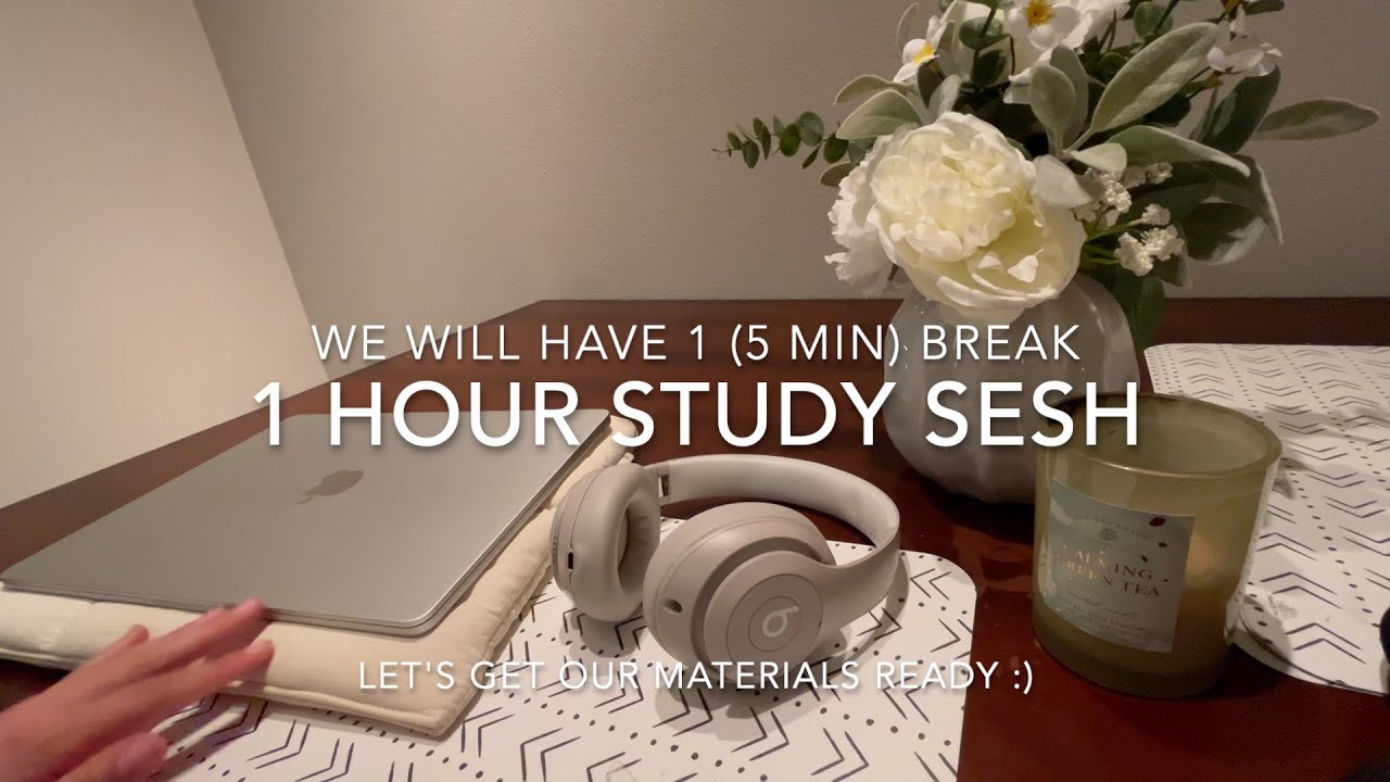 1 Hour Study-With-Me / Pomodoro 30/5/25 / LATE NIGHT STUDY SESH / REAL ...