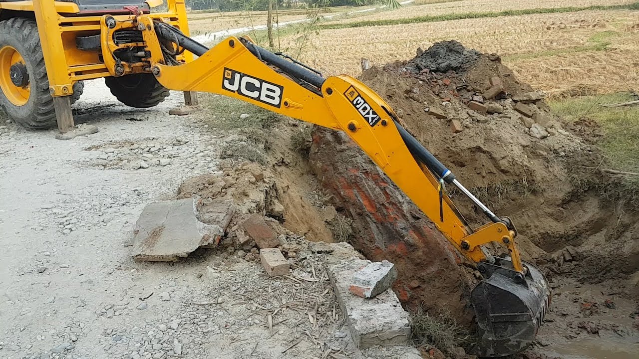 Escorts and JCB Dozer Working on Different Place - JCB Backhoe Video ...