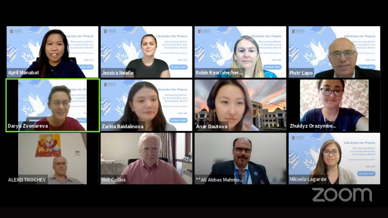 [VIRTUAL PANEL DISCUSSION] - Libraries for Peace, 2021 - YouTube