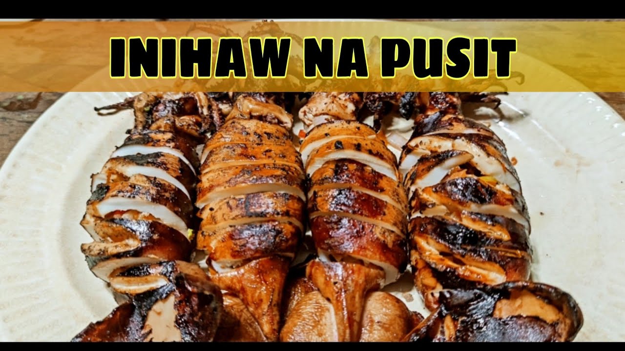 INIHAW NA PUSIT (Grilled Stuffed Squid) - YouTube