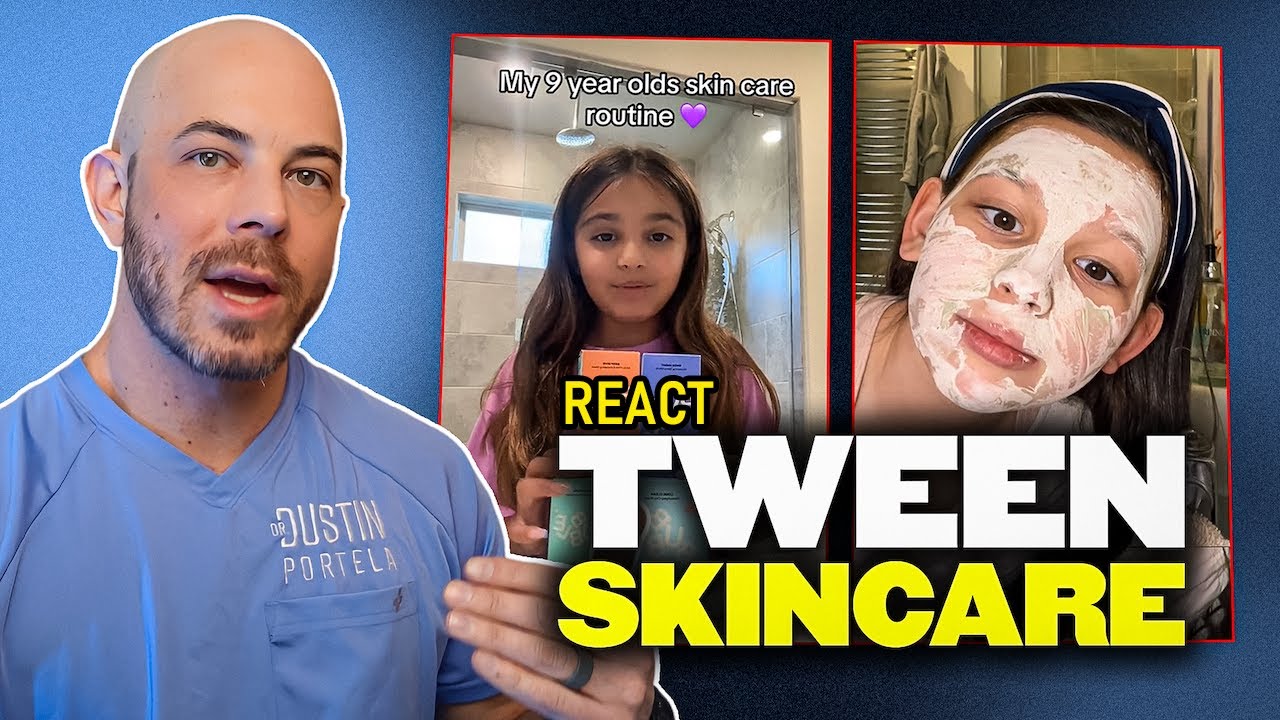 Outrageous Tween Skincare Routines! 😱 Derm Reacts - YouTube