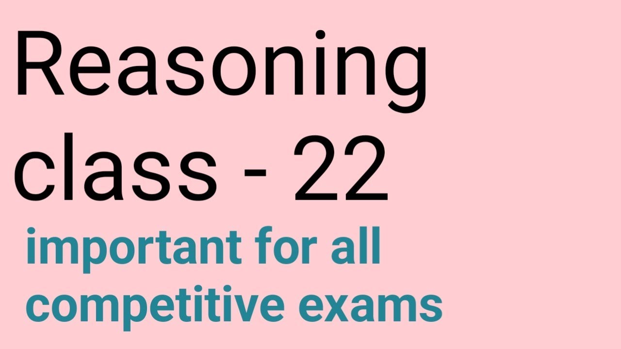 reasoning questions |reasoning class-22 - YouTube