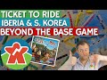 Ticket to Ride Map Collection 8: Iberia & South Korea | Board Game ...