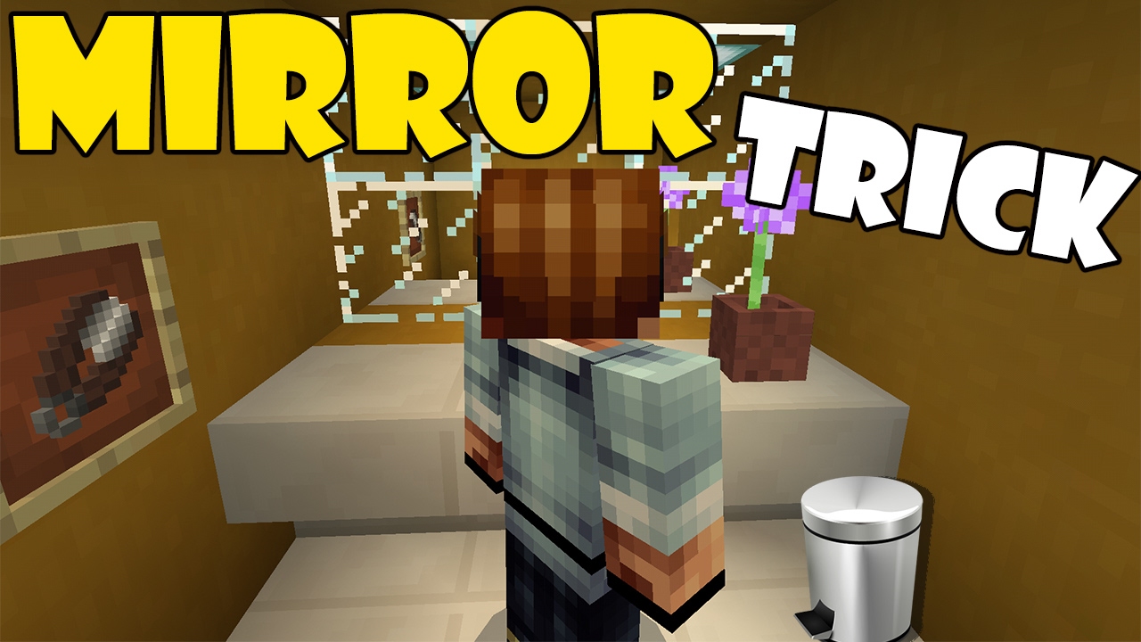 MIRROR TRICK | Minecraft PE (Pocket Edition) MCPE - YouTube