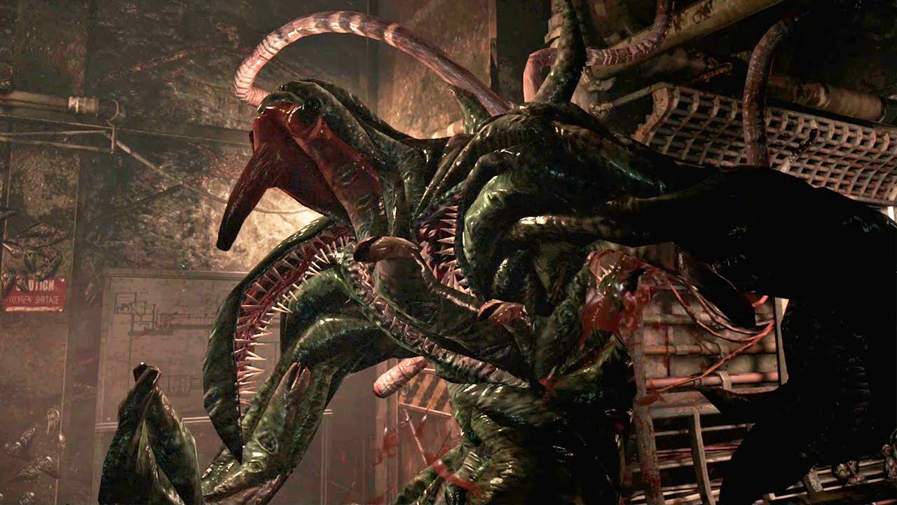 Resident Evil 0: HD Remaster - Queen Leech Boss Fight - YouTube