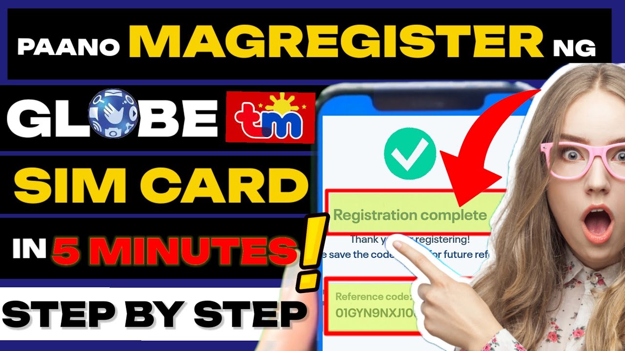 How To Register Sim Card Globe / TM Philippines 2023 | Sim Card ...