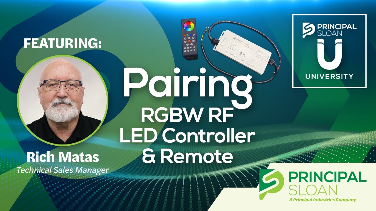 Pairing RGBW RF LED Controller & Remote - Principal Sloan U - YouTube