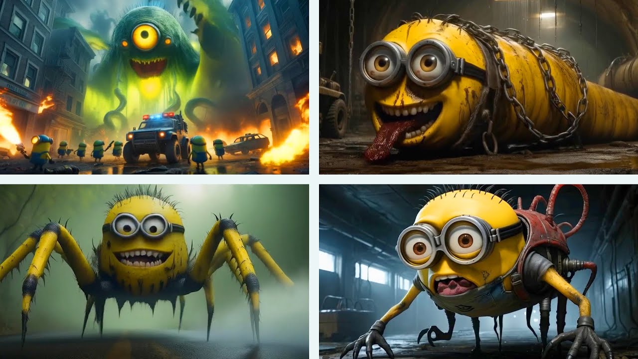 MINION CHEMICAL MONSTER 🆚️ MINION WORM 🆚️ MINION SPIDER 🆚️ MINION BUG ...