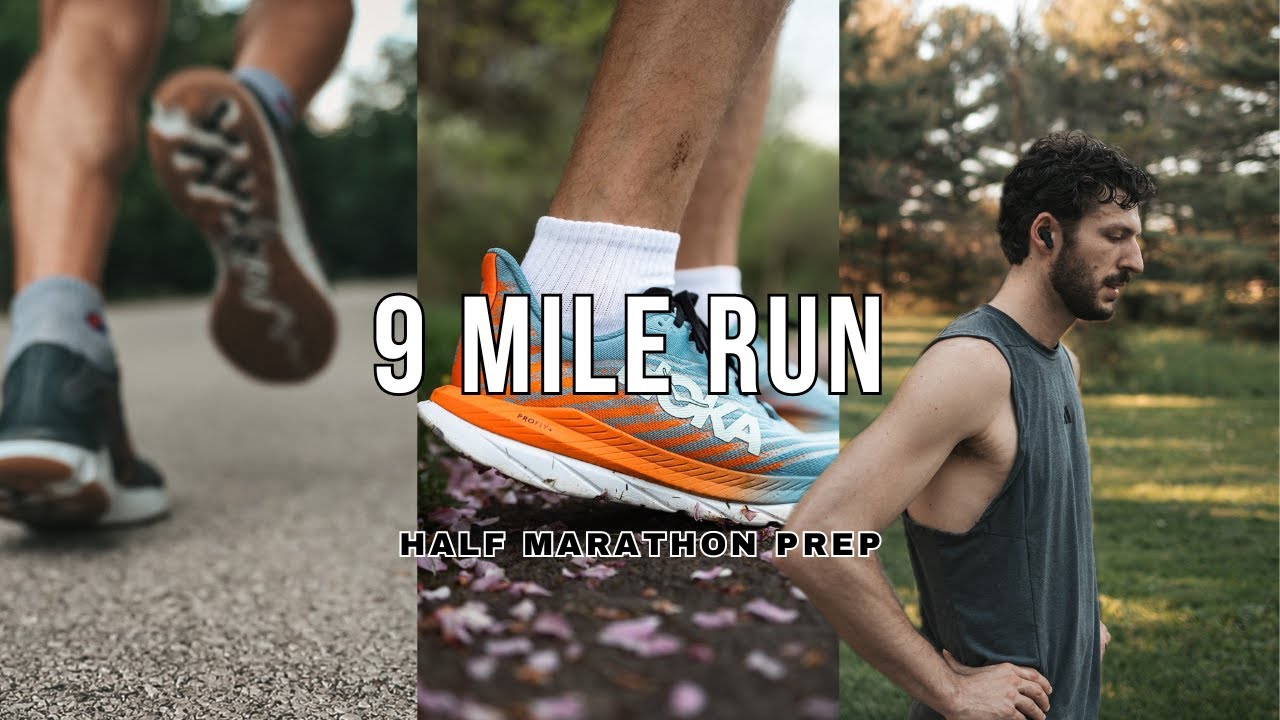 The last run before peak week / 9 Mile Long Run - YouTube