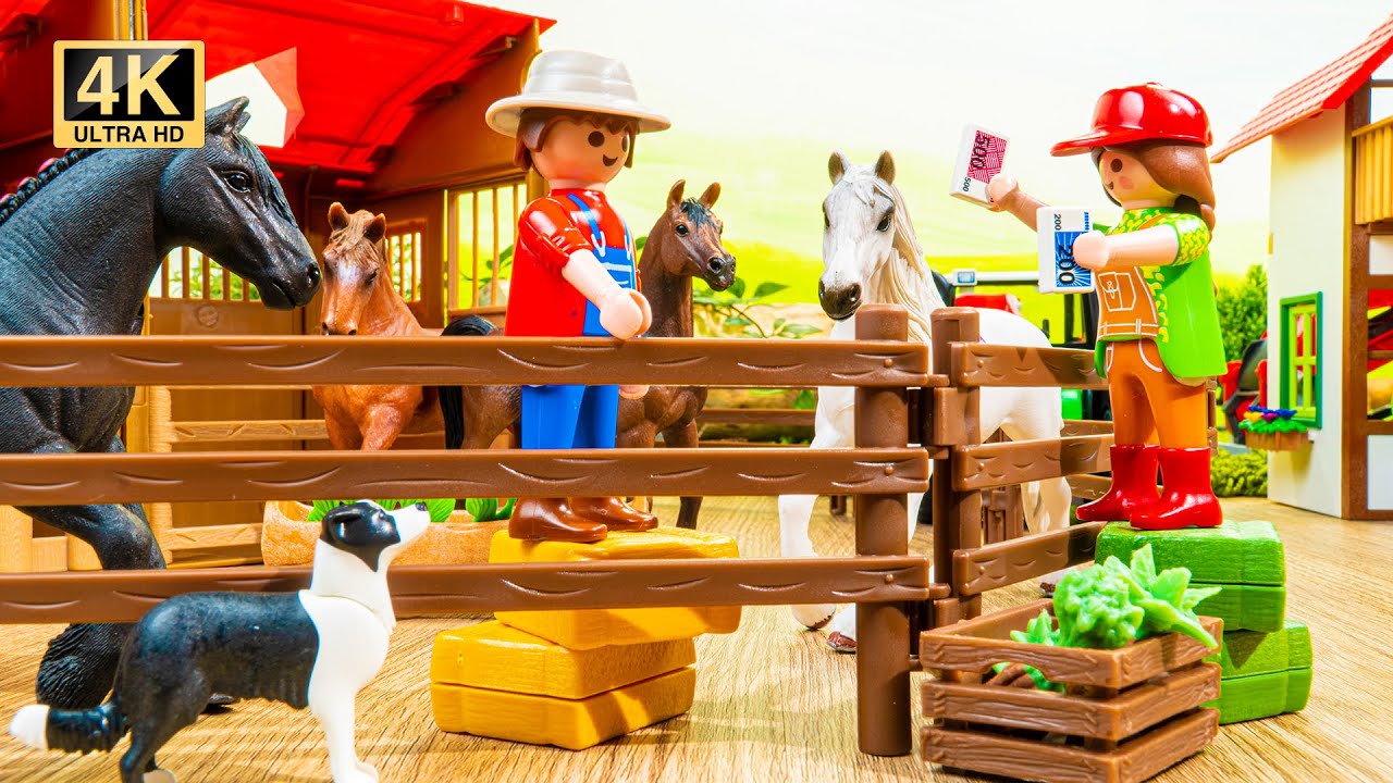 New Horse Stable Project | Toy Farm World Ep1 - YouTube